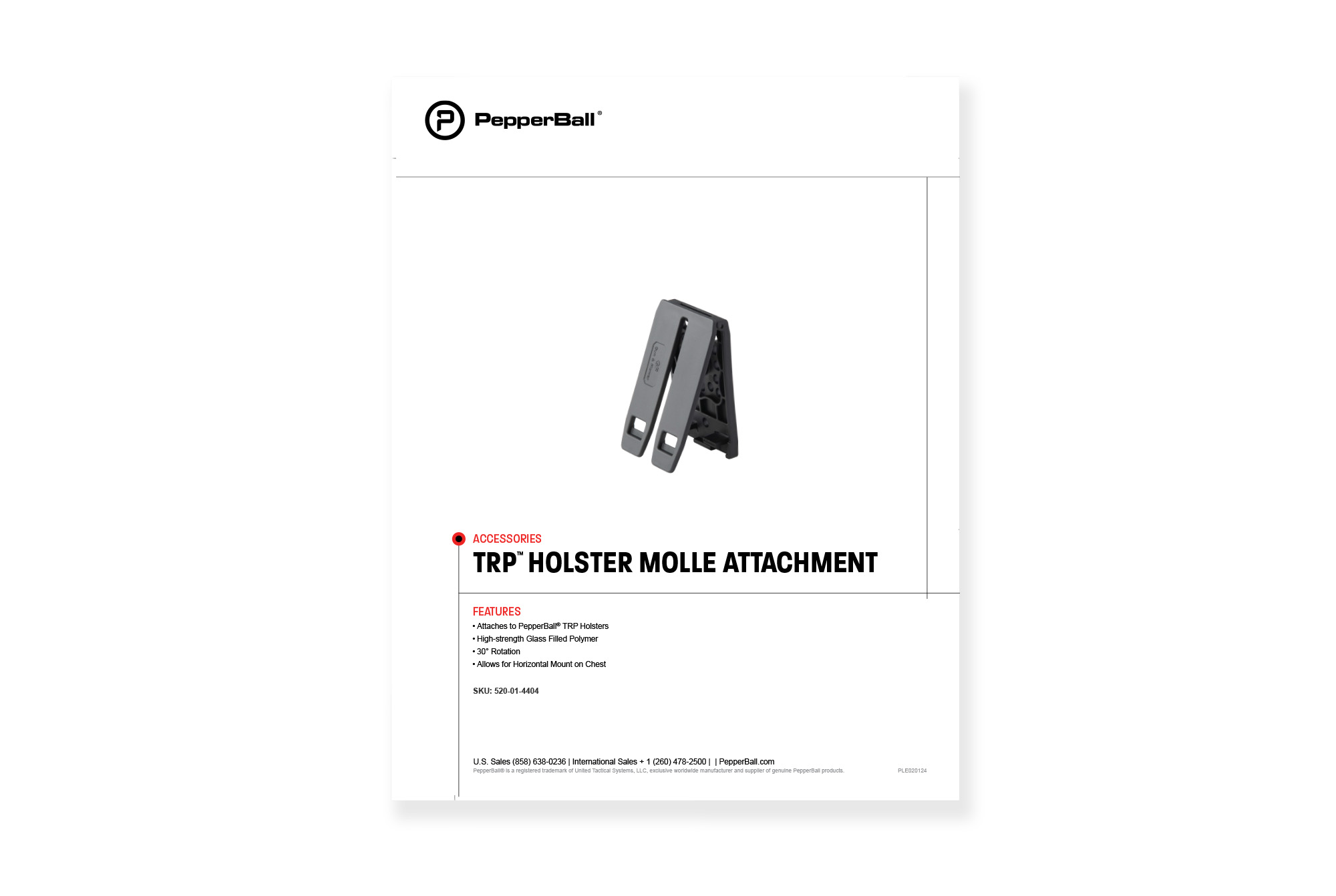 PepperBall® Product Specifications | Spec Sheet PDFs