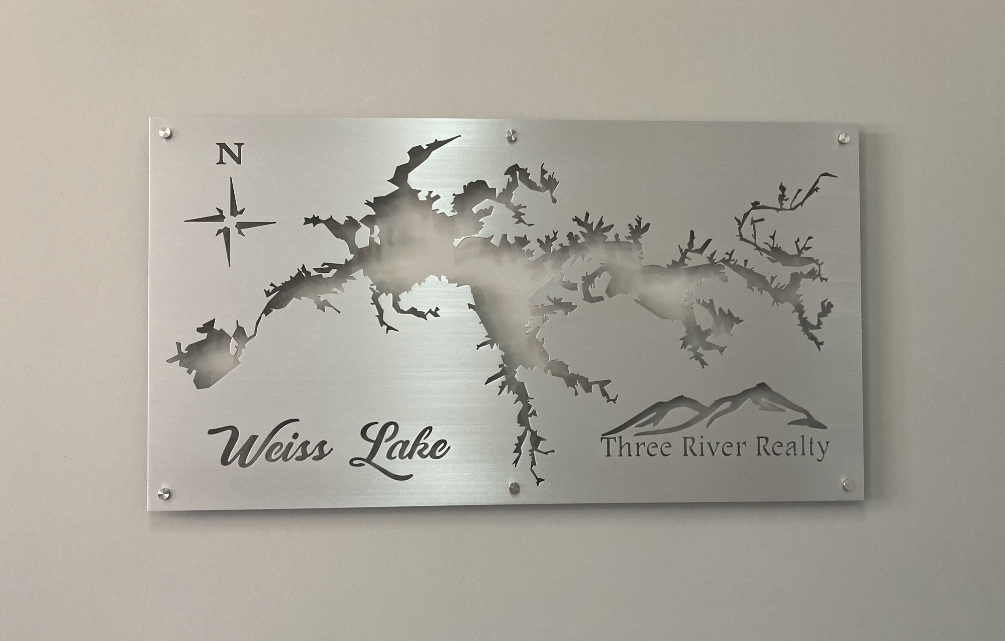 Custom Lake Map Gallery | Aluminum Art Showcase