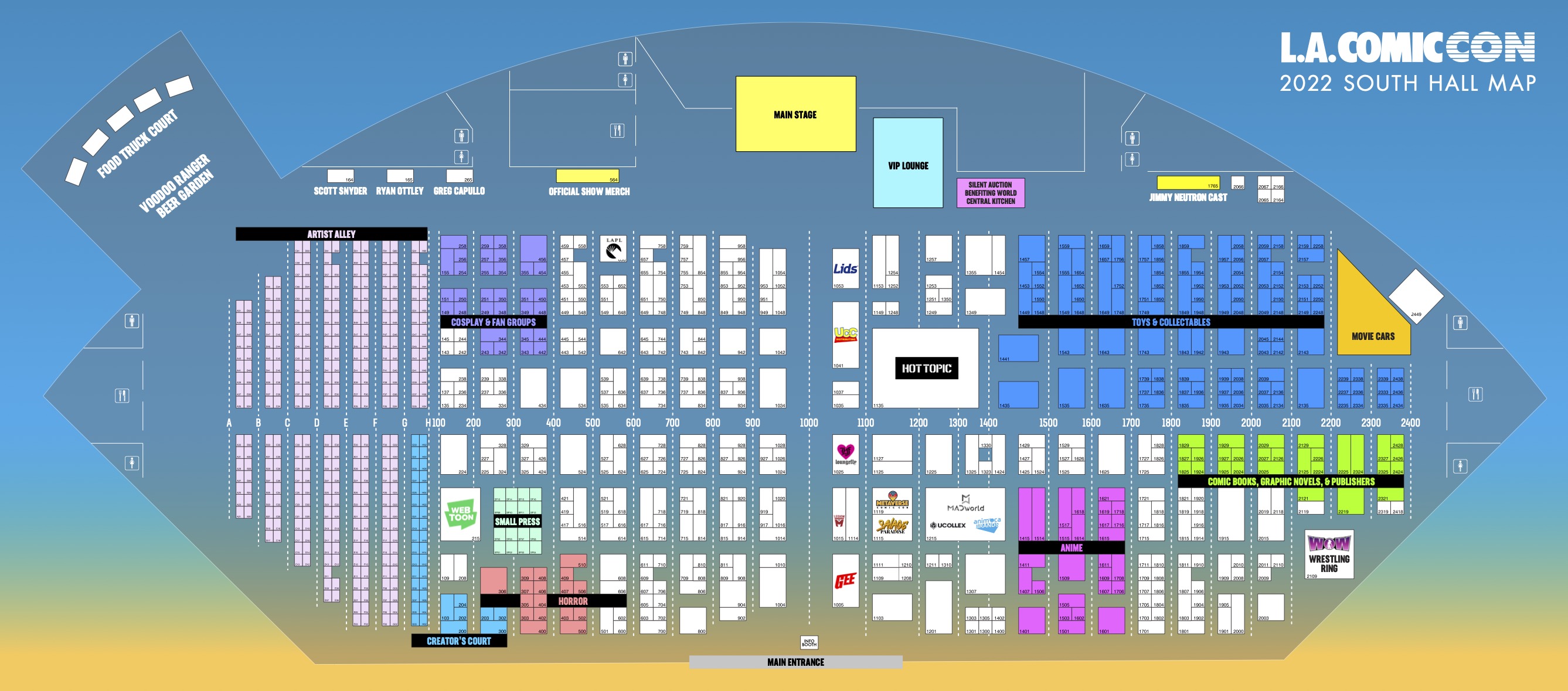 Comic Con 2022 Map
