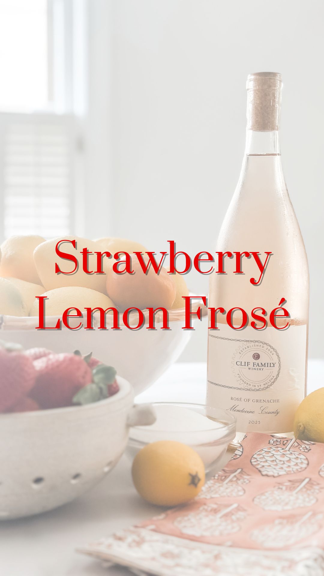 Strawberry Lemon Frosé | My Trove Box