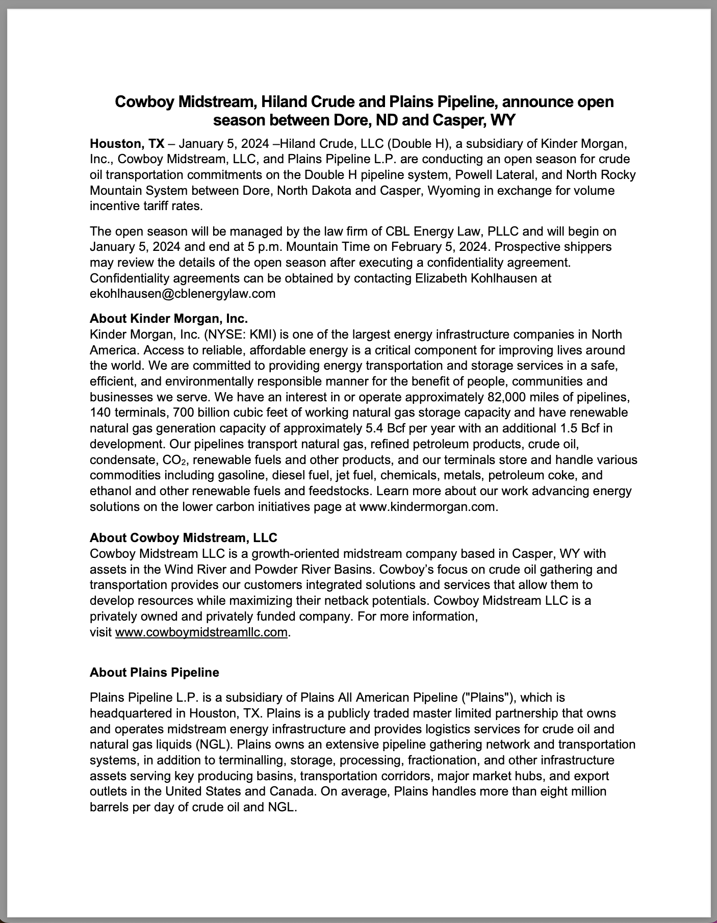 Cowboy Midstream, LLC | Home