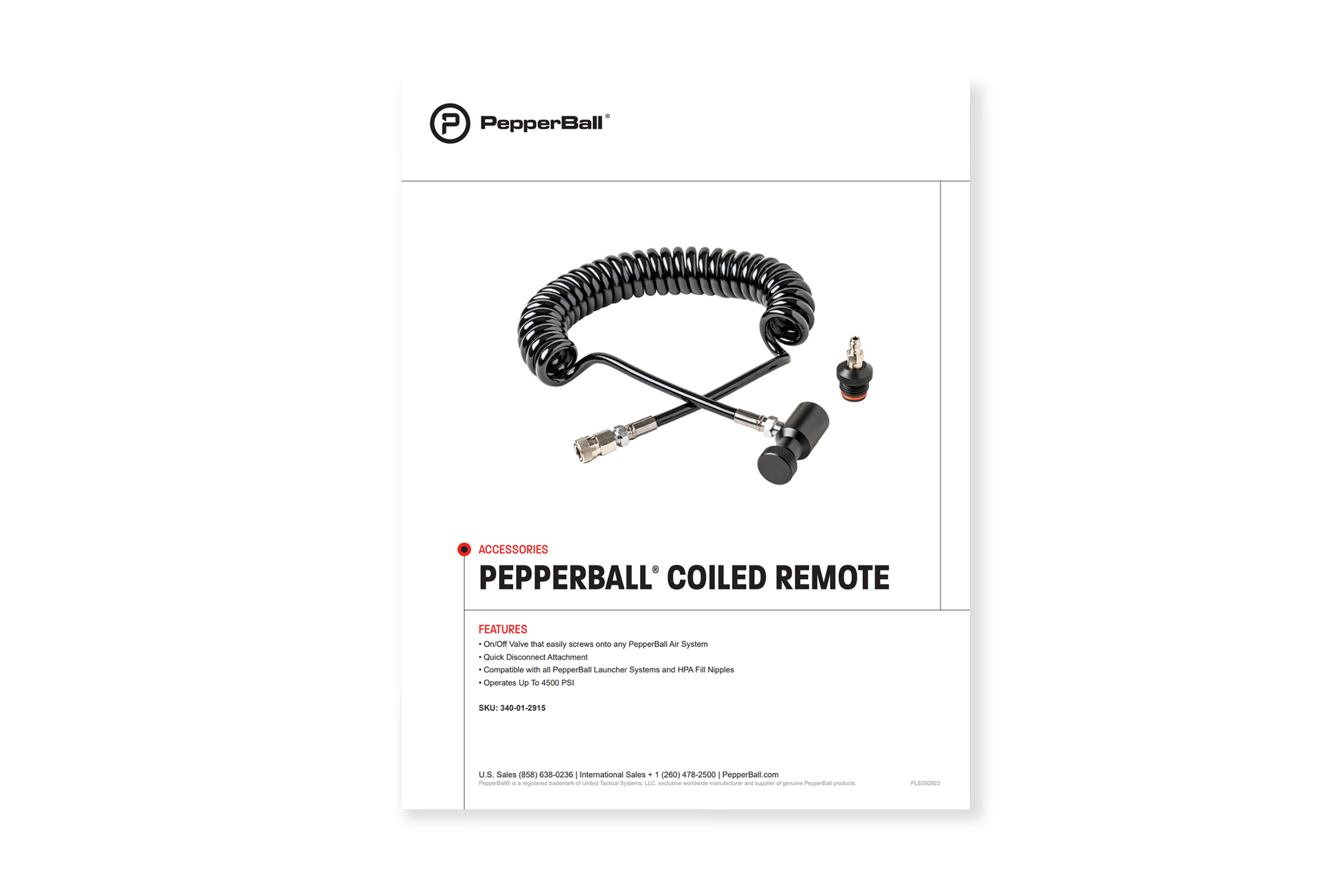 PepperBall® Product Specifications | Spec Sheet PDFs