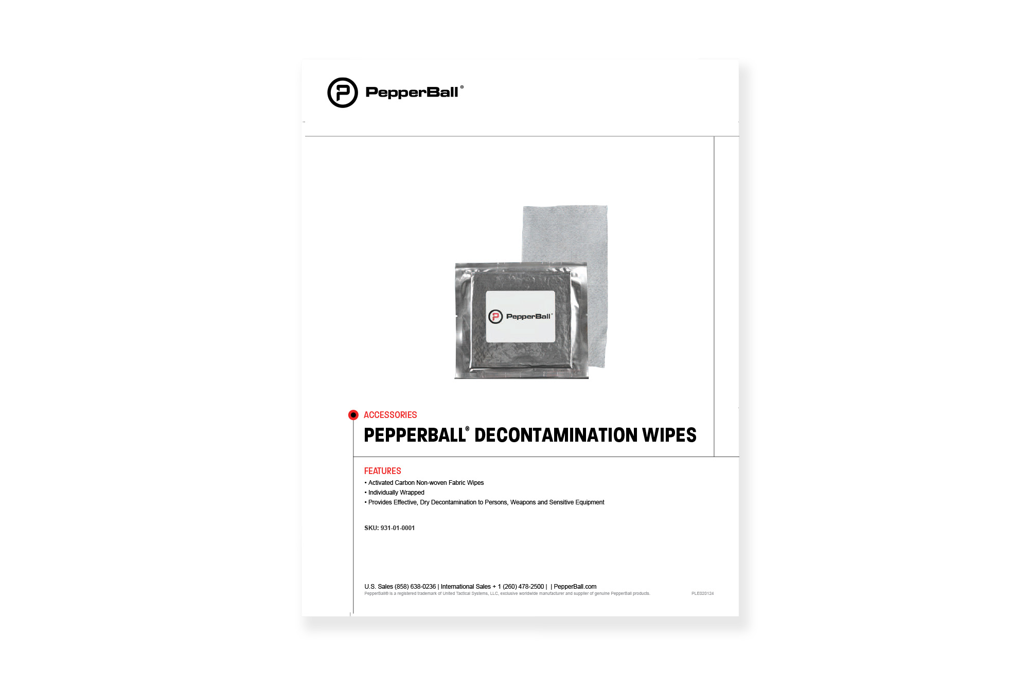 PepperBall® Product Specifications | Spec Sheet PDFs