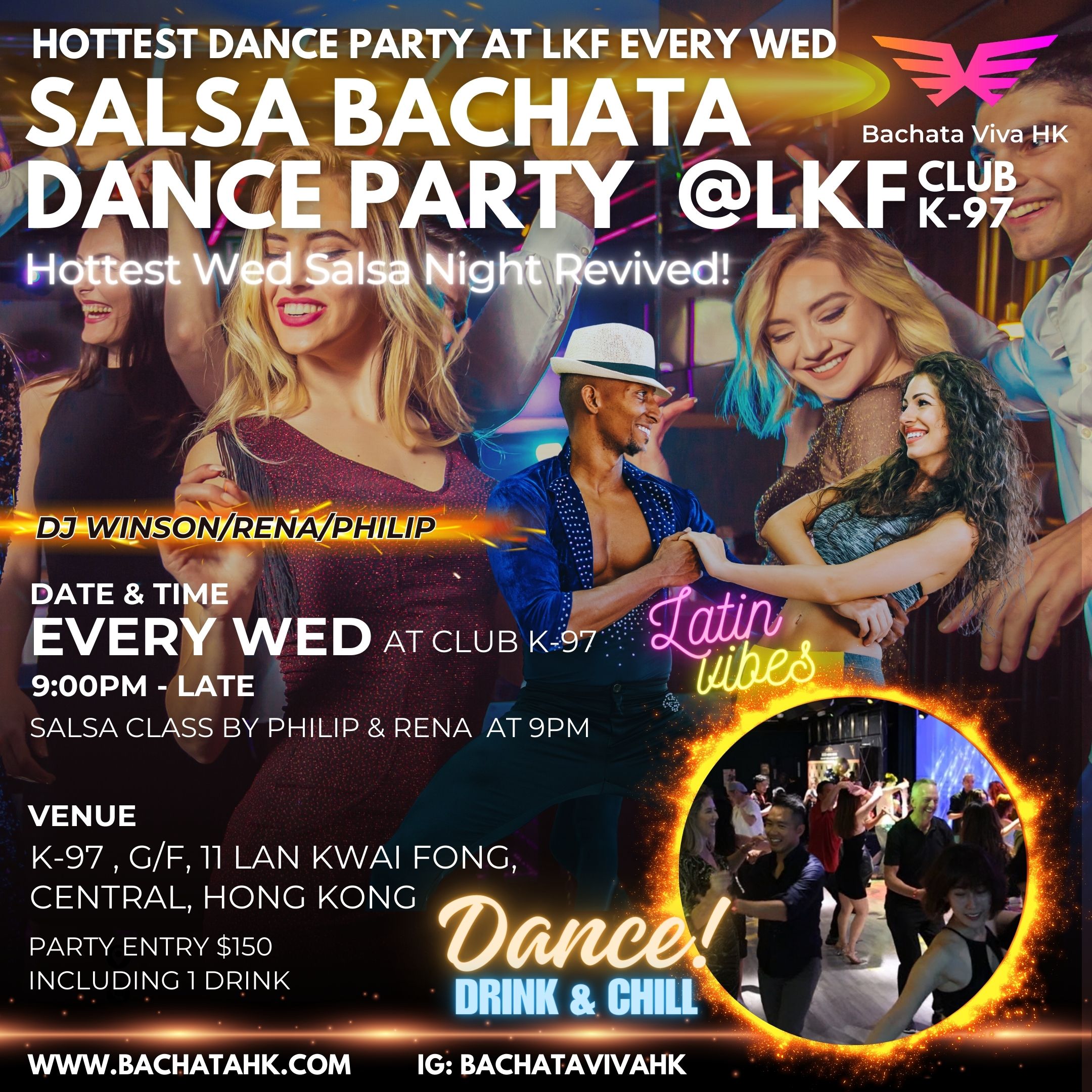 Hong Kong Salsa Parties/Bachata Parties - Bachata Viva HK