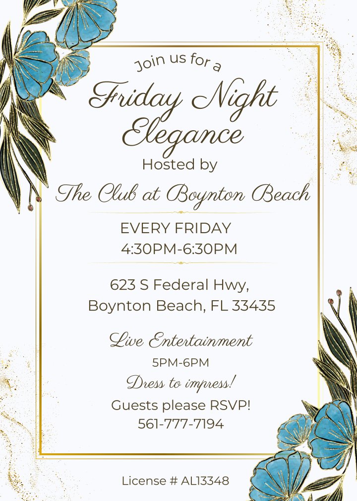 Events - The Club at Boynton Beach