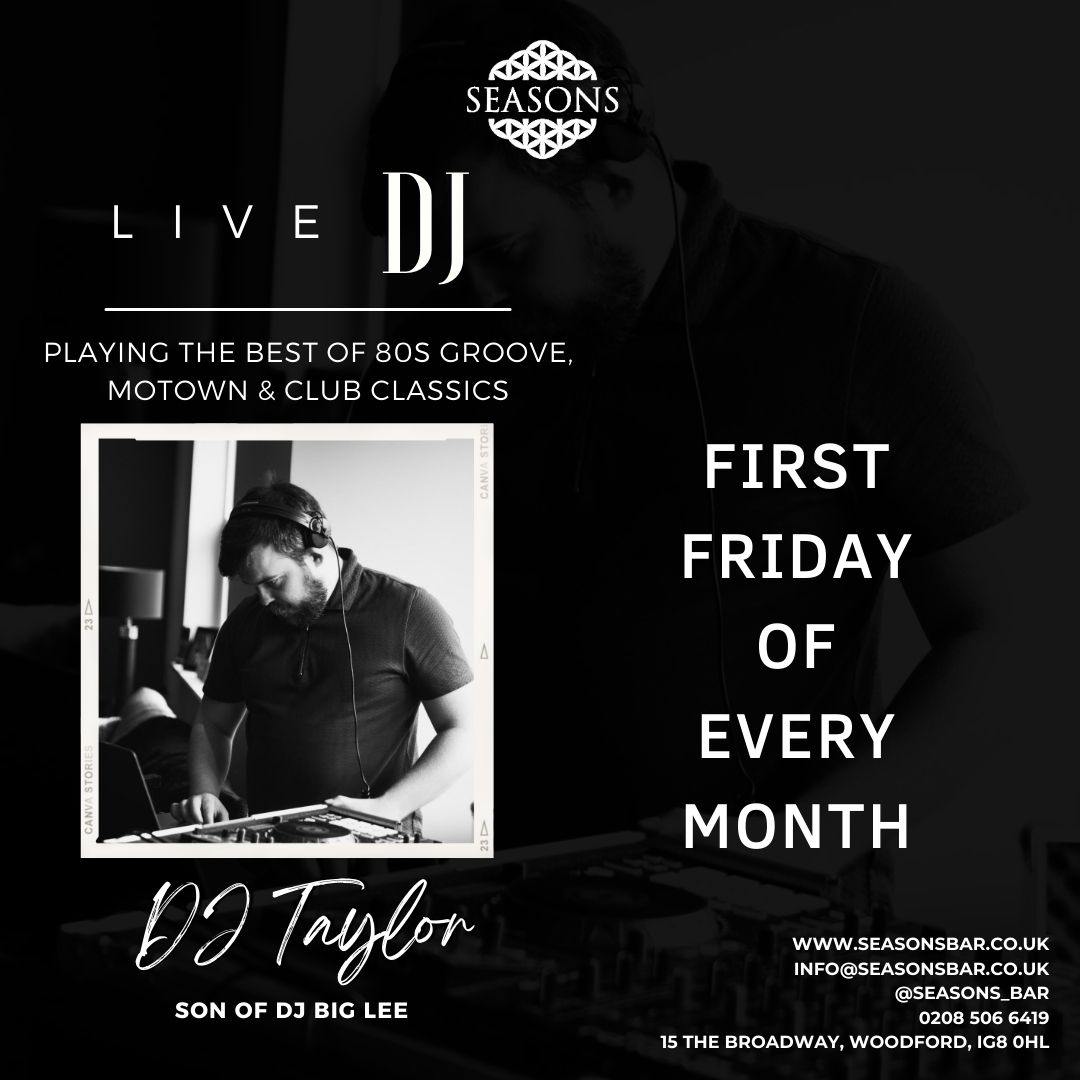 Events - Seasons Bar Woodford Green
