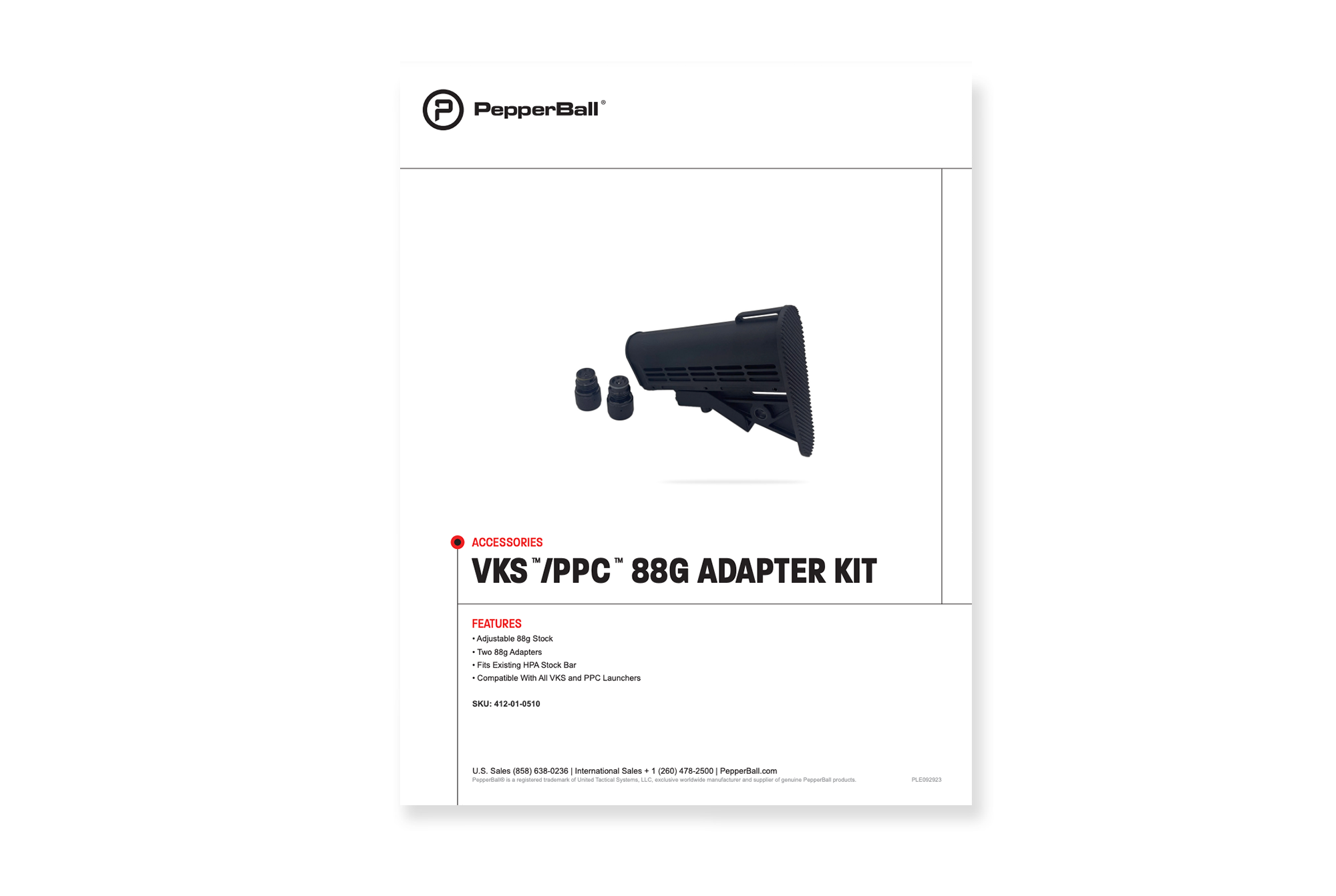 PepperBall® Product Specifications | Spec Sheet PDFs