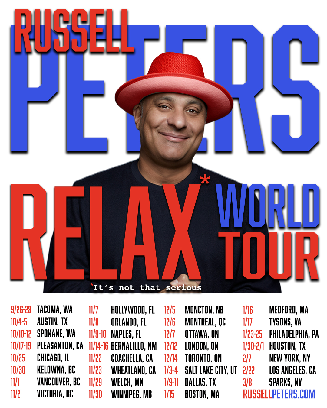 The Official Website of Comedian Russell Peters – Russell Peters Official