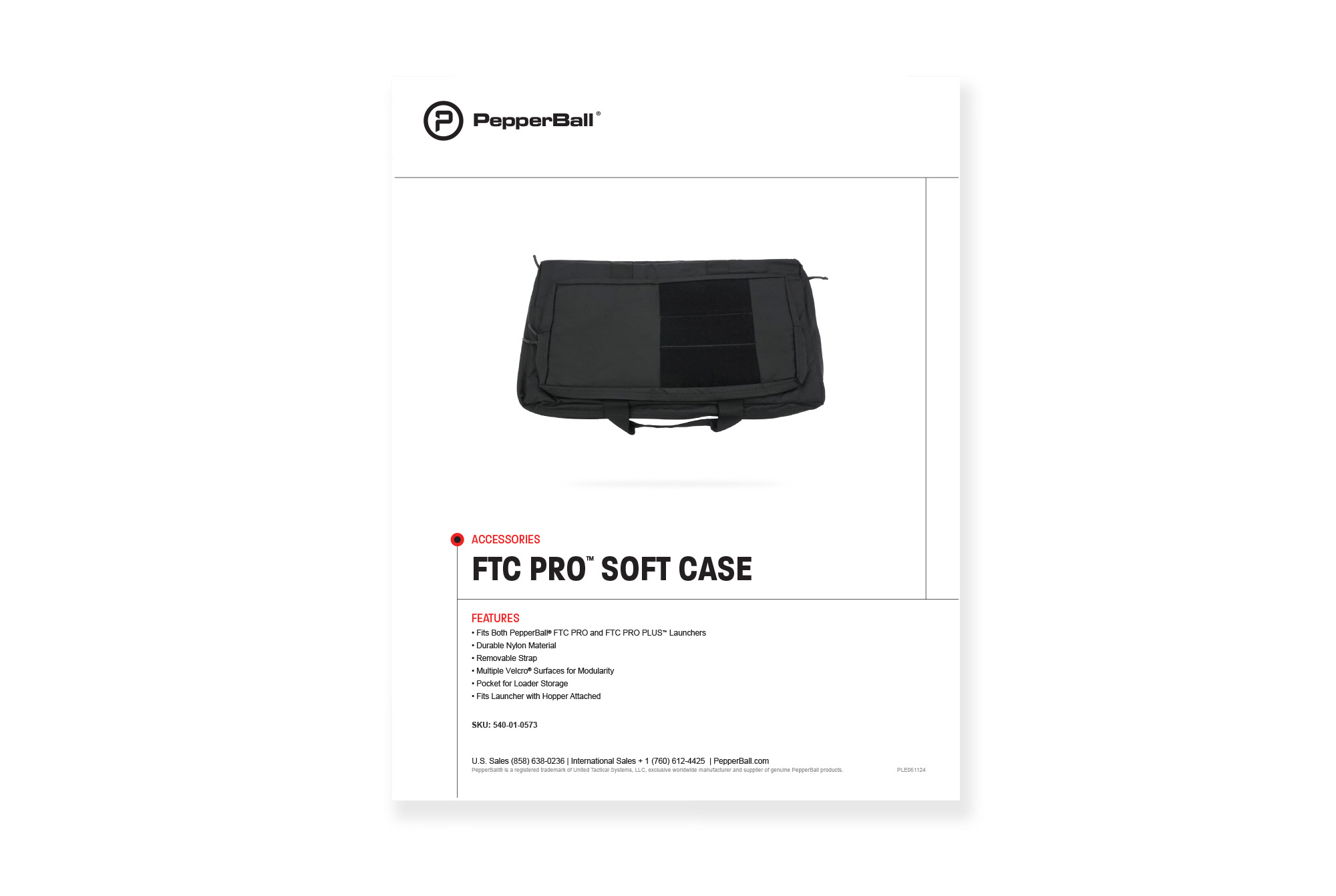PepperBall® Accessory Spec Sheets | Product Downloads