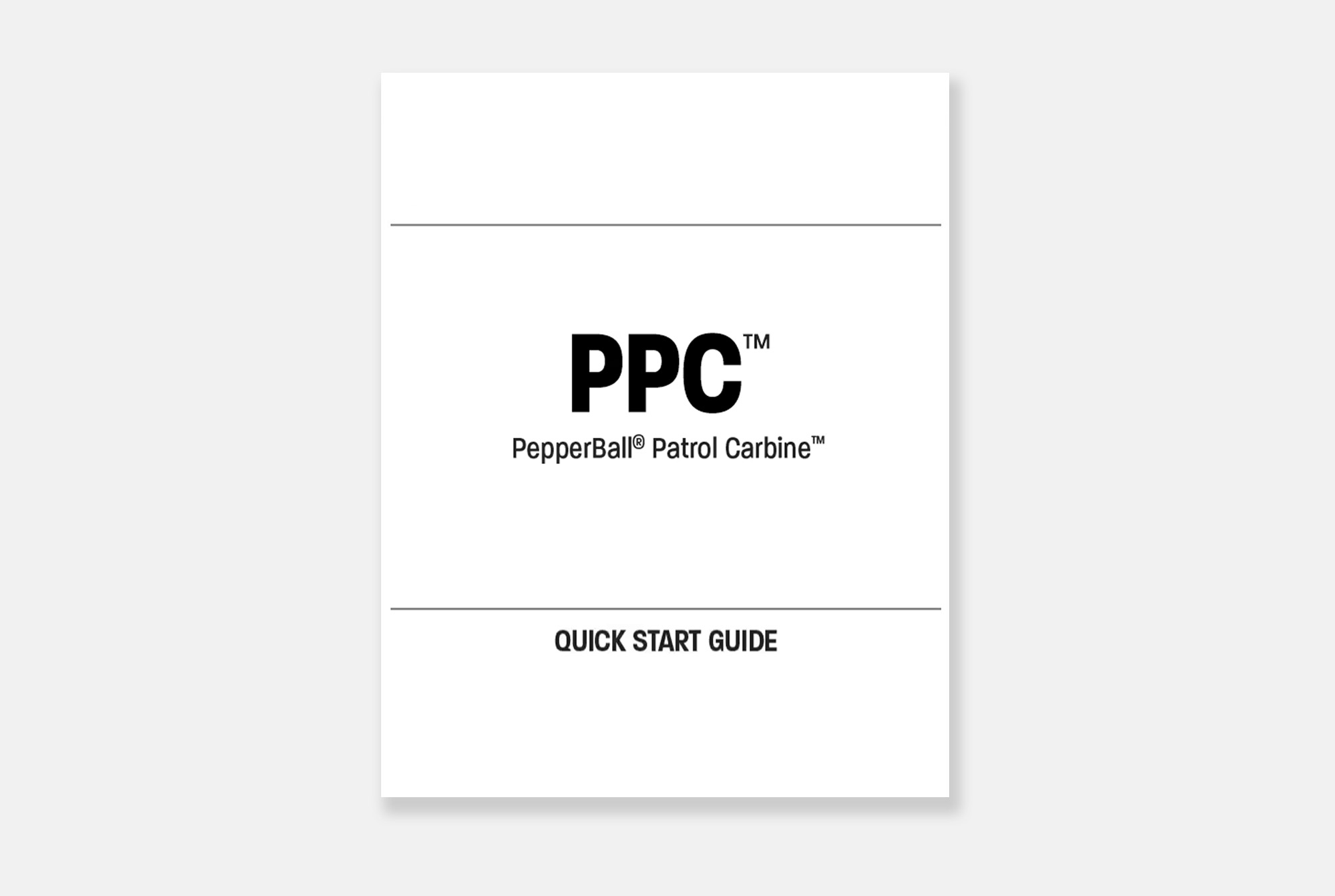 PepperBall User Manuals | Product Guides